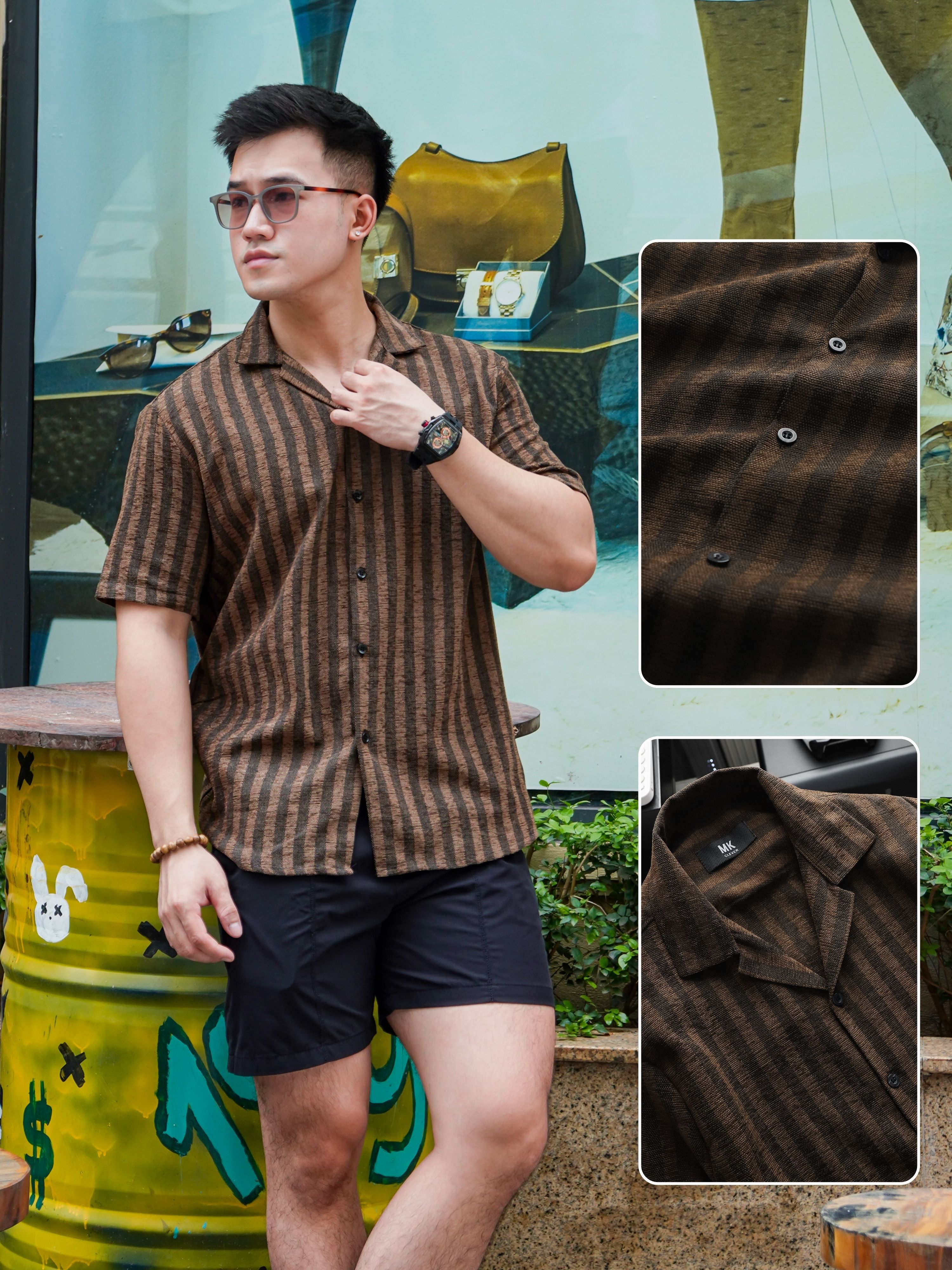 Cuban Kelly MK CLEVER men's shirt Made of cool, soft, rough material ...