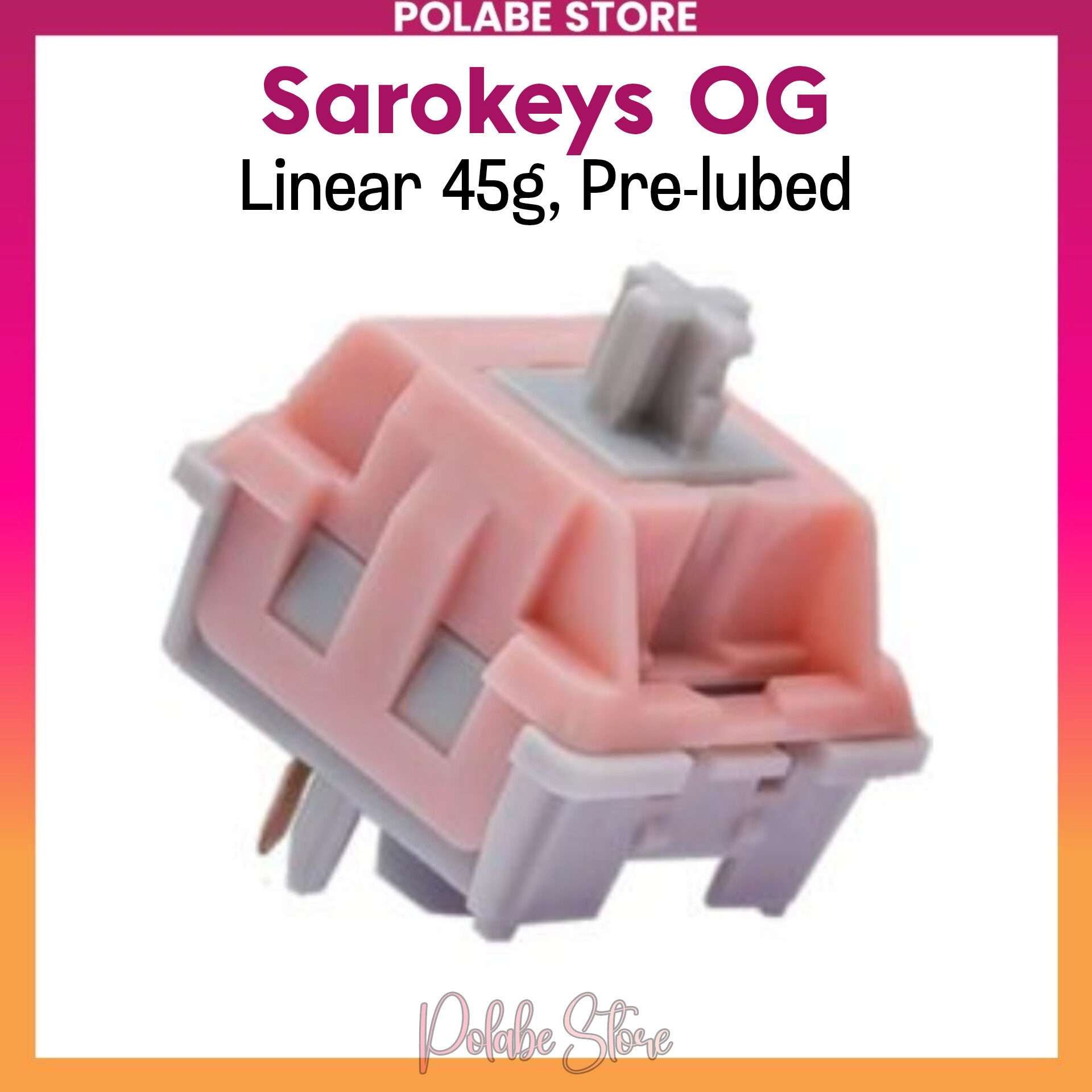 Sarokeys Saro OG HIFI Linear switch mechanical keyboard switch Prelube ...