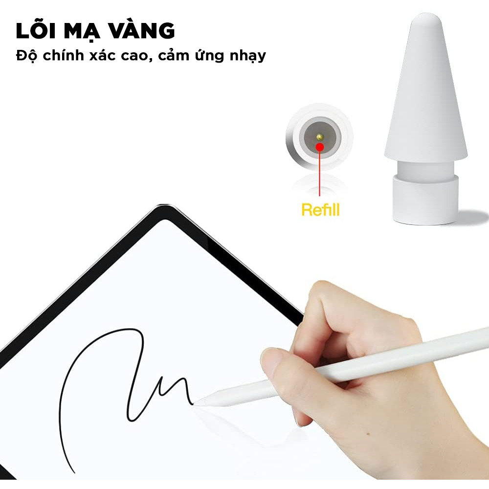 Ipad touch pen nib for Ap.Pencil 1 & 2 / Baseus Pencil / Ugreen Pencil ...