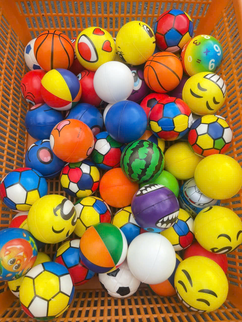 1 Soft Elastic Exercise Rubber Ball, Small Ball for babies to practice ...