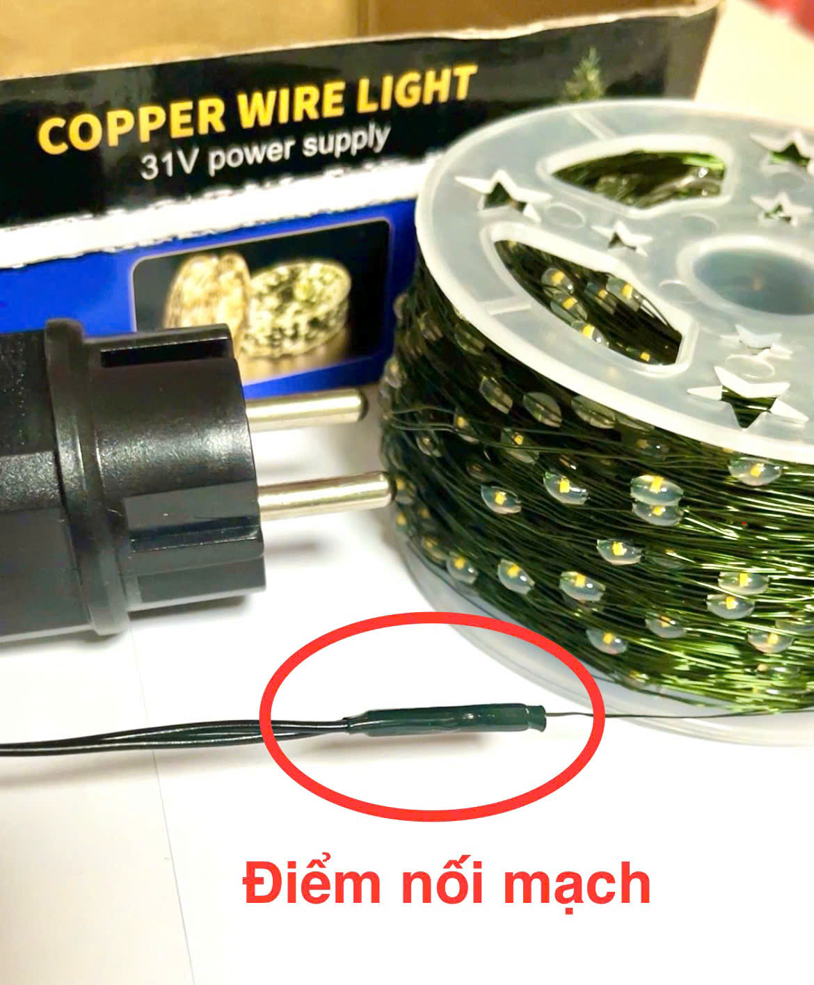 Green Copper Wire Rice Grain Led Light with Remote, Wrapped Led String ...