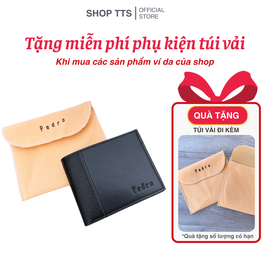 Pedro Men's Plain Leather Wallet/Purse Full Box with Branded Paper ...