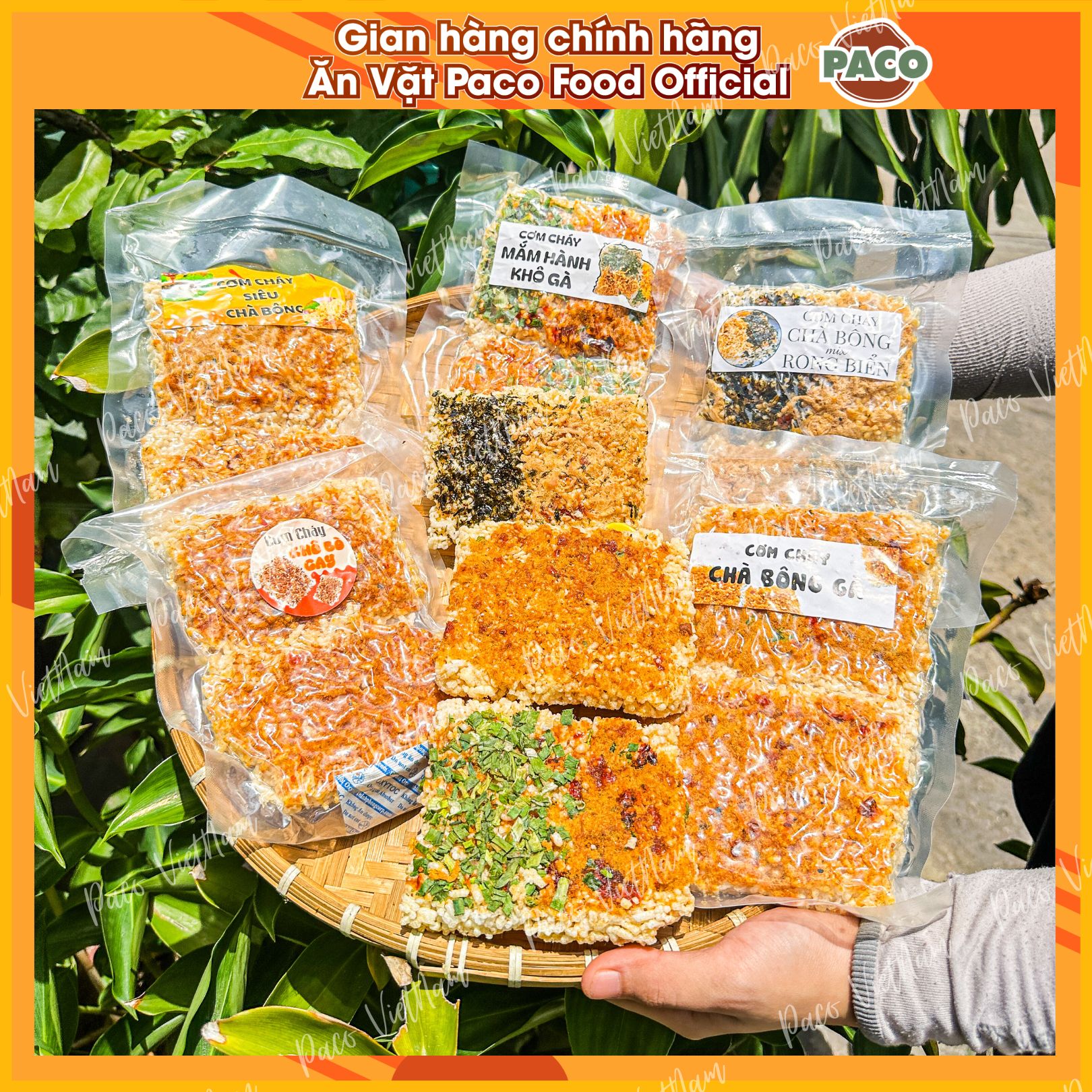 Paco Food 5-flavored scorched rice Vacuum Pack 100g onion sauce/seaweed ...