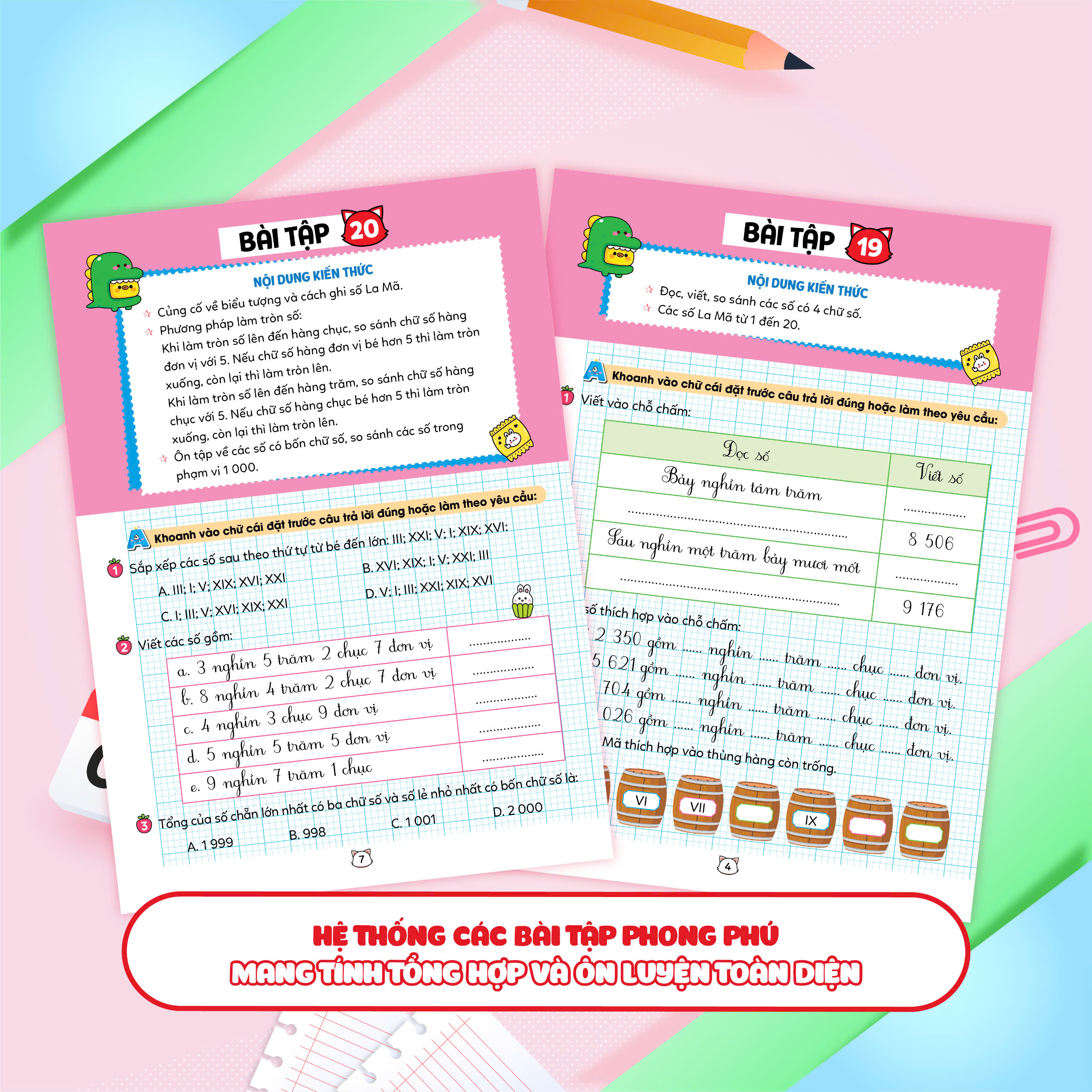 TRI Combo Book Grade 3 Intensive Math Workbook (2 Volumes) (According ...
