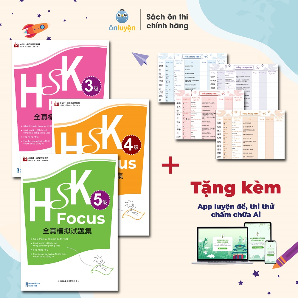 Hsk FOCUS Book - Practice HSK3,4,5 questions with standard structural ...
