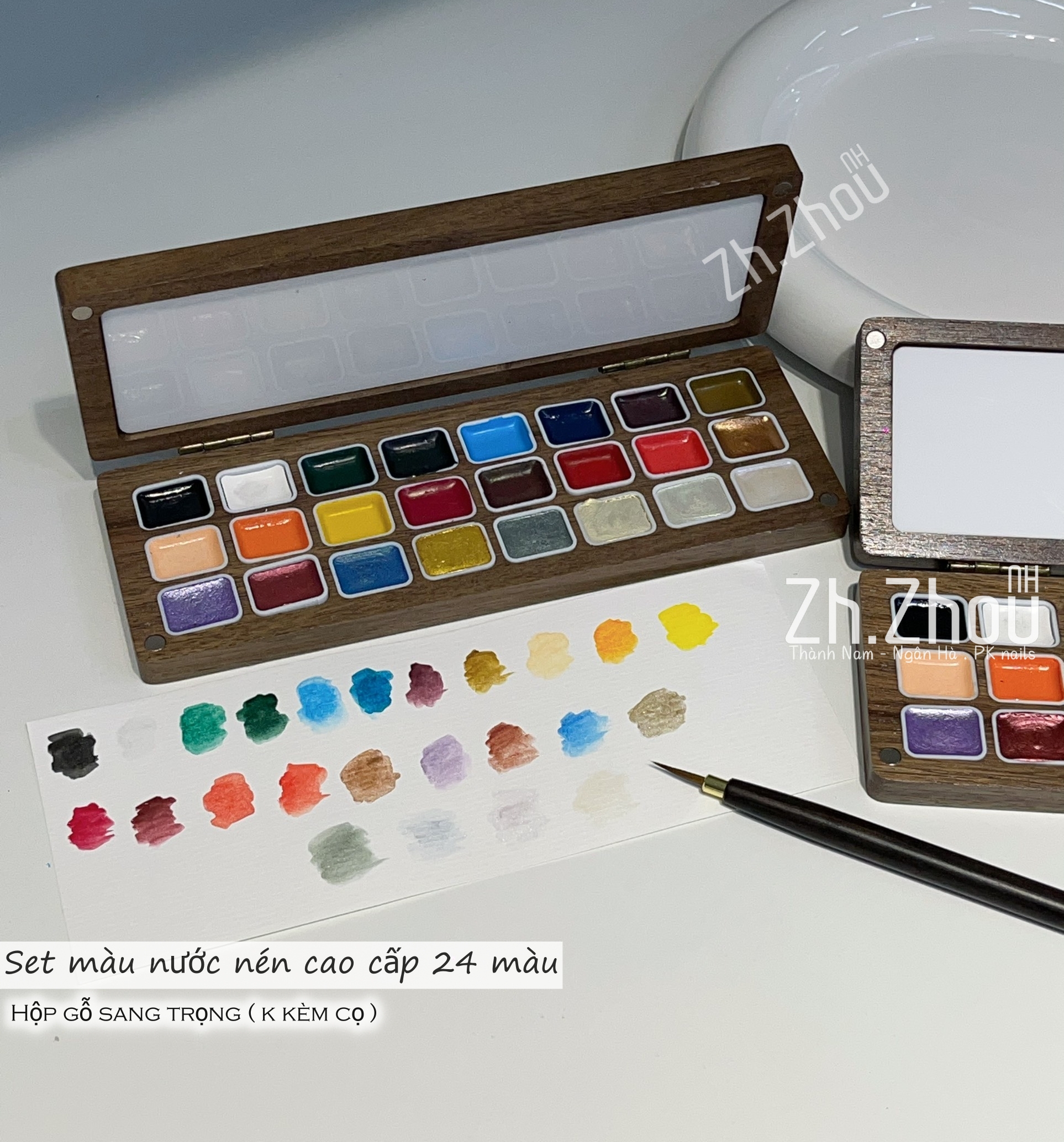 Watercolor painting Set Compressed colors, dry emulsion colors for nail ...