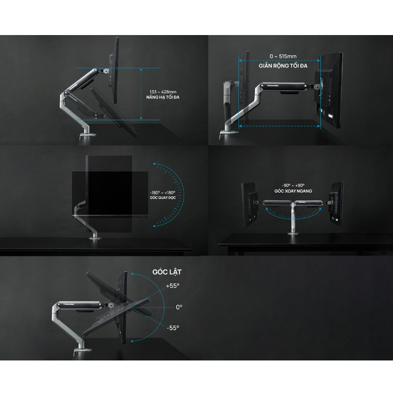 ARM screen | Human Motion T6 Pro - T6 Pro Dual Monitor Mount | Genuine ...