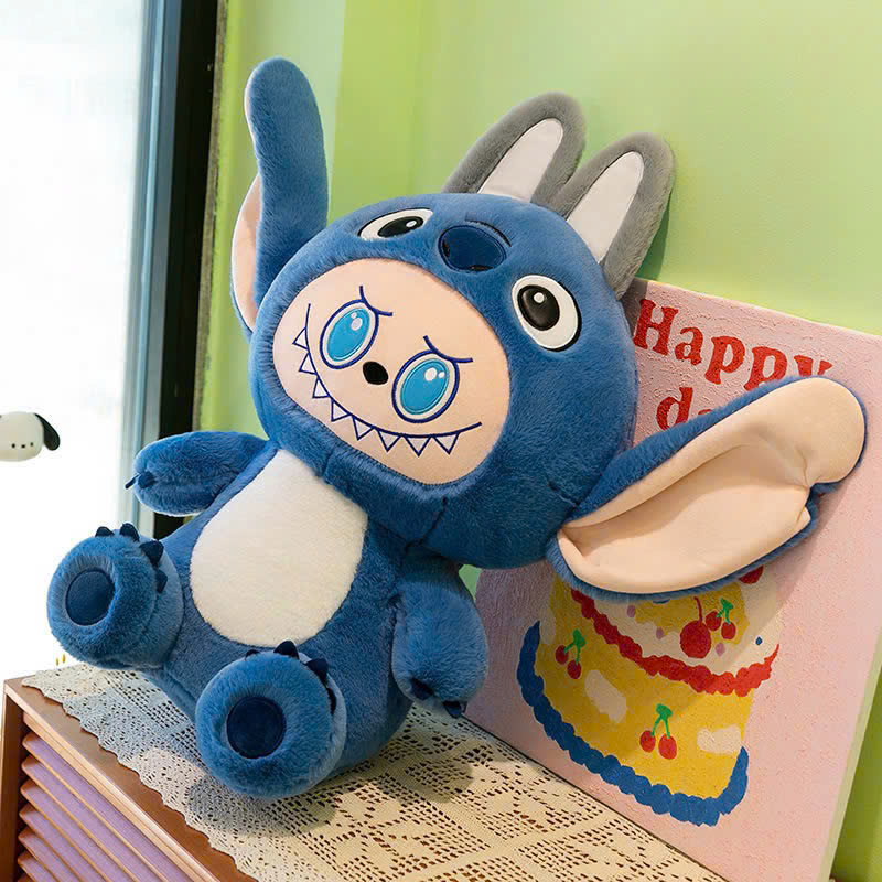 Anvihome Green Labubu Stitch Teddy Bear - Super cute Labubu Stuffed ...