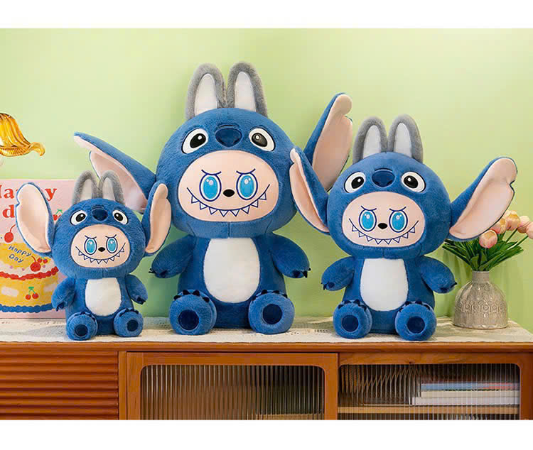 Anvihome Green Labubu Stitch Teddy Bear - Super cute Labubu Stuffed ...