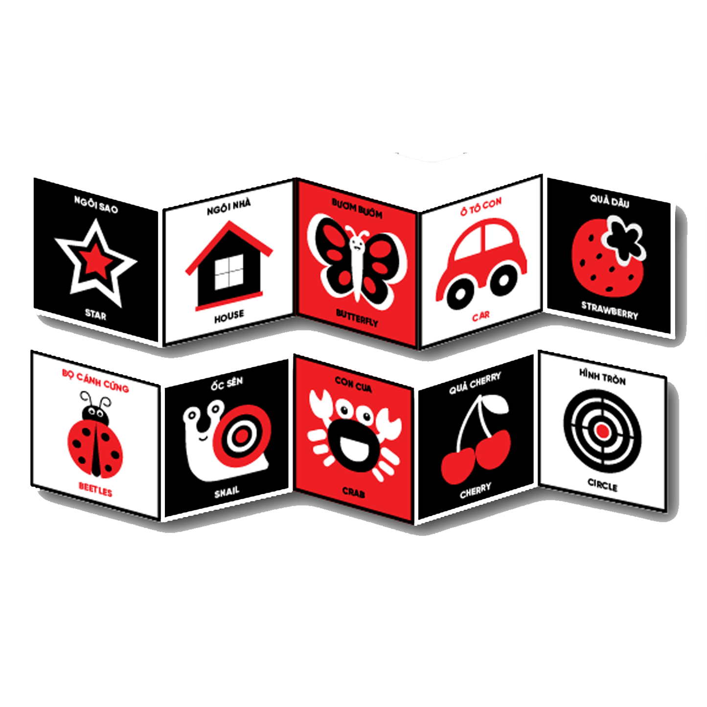 Visual Stimulation Cards for Children 0-3 Years Old - Helps Children ...