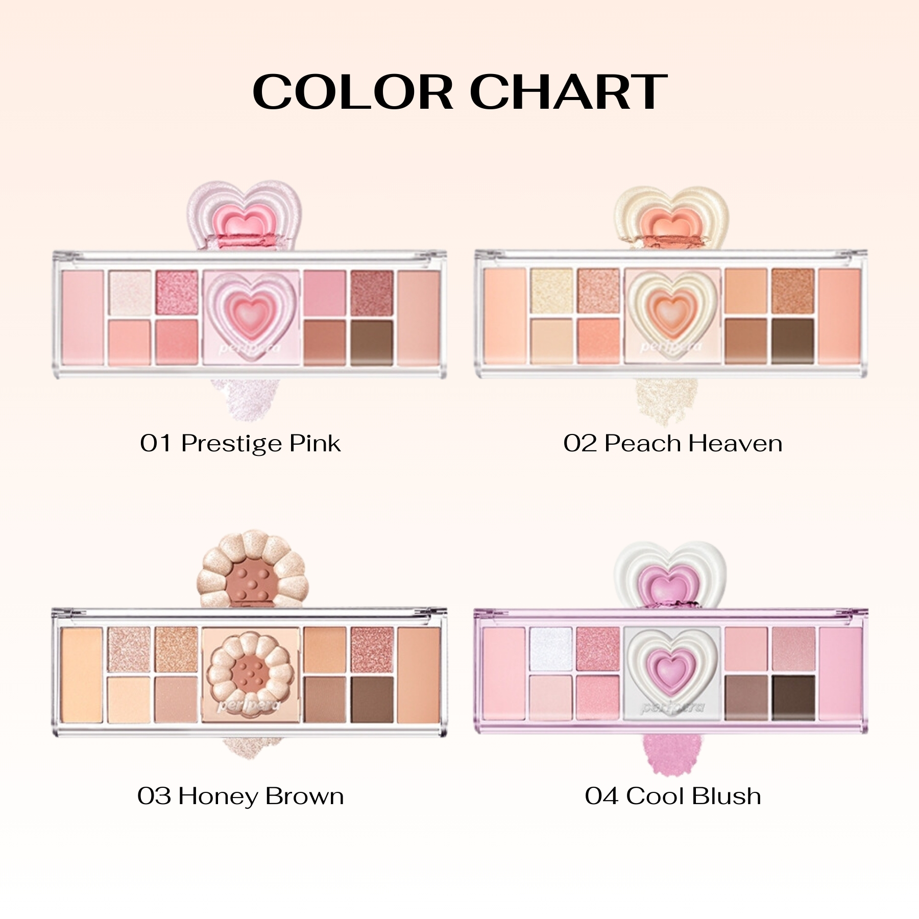 Peripera 3IN1 Eyeshadow All Take Mood Like Palette Combination Blush ...