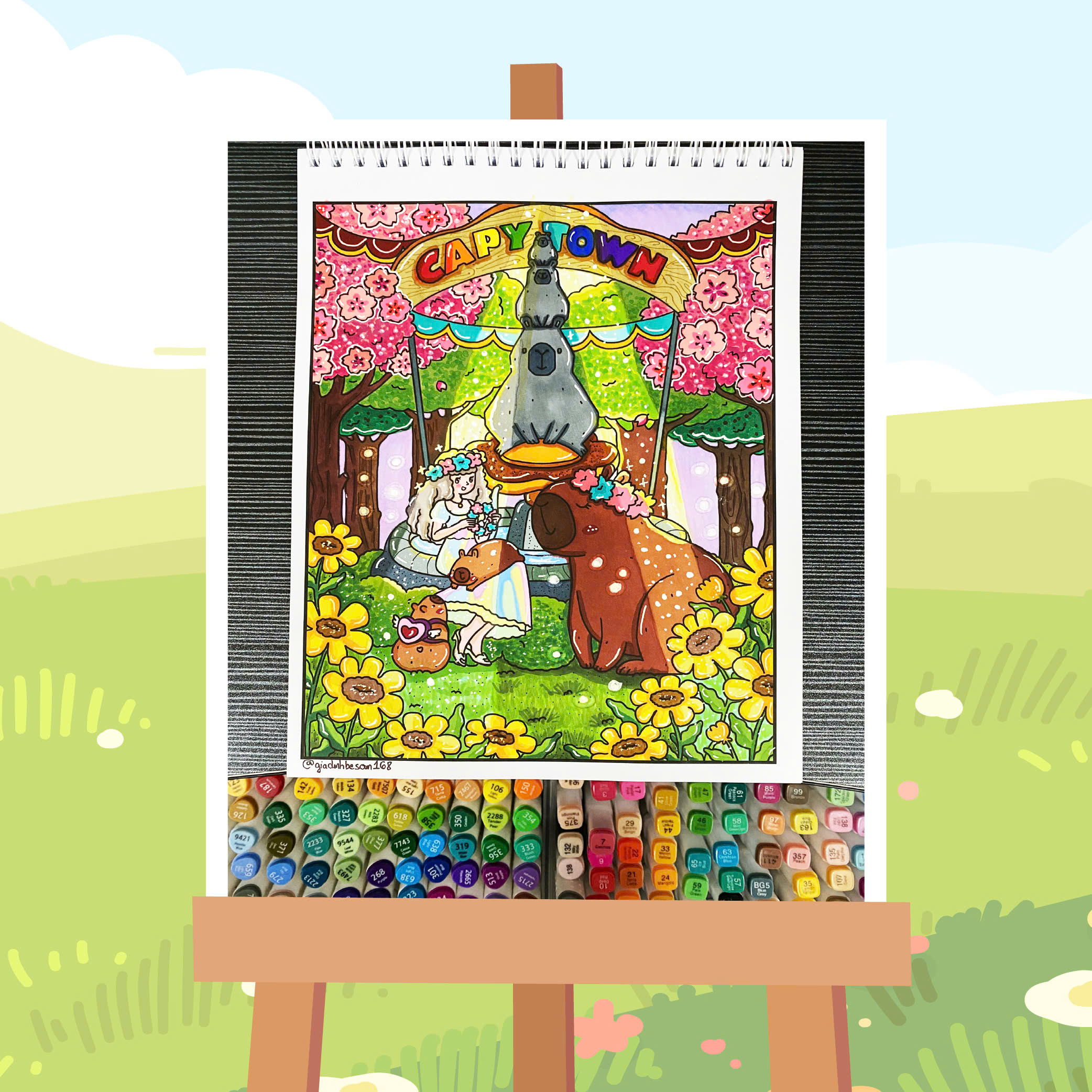 Capy Town Coloring Book | Shopee Malaysia