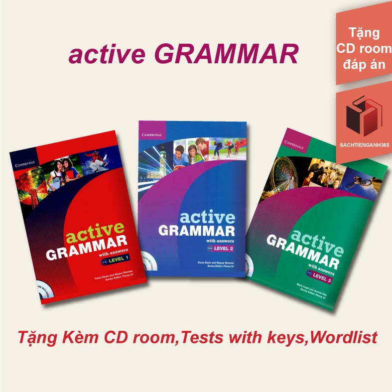 Book - Active Grammar level 1,2,3 A4 print with free room CD, Key ...