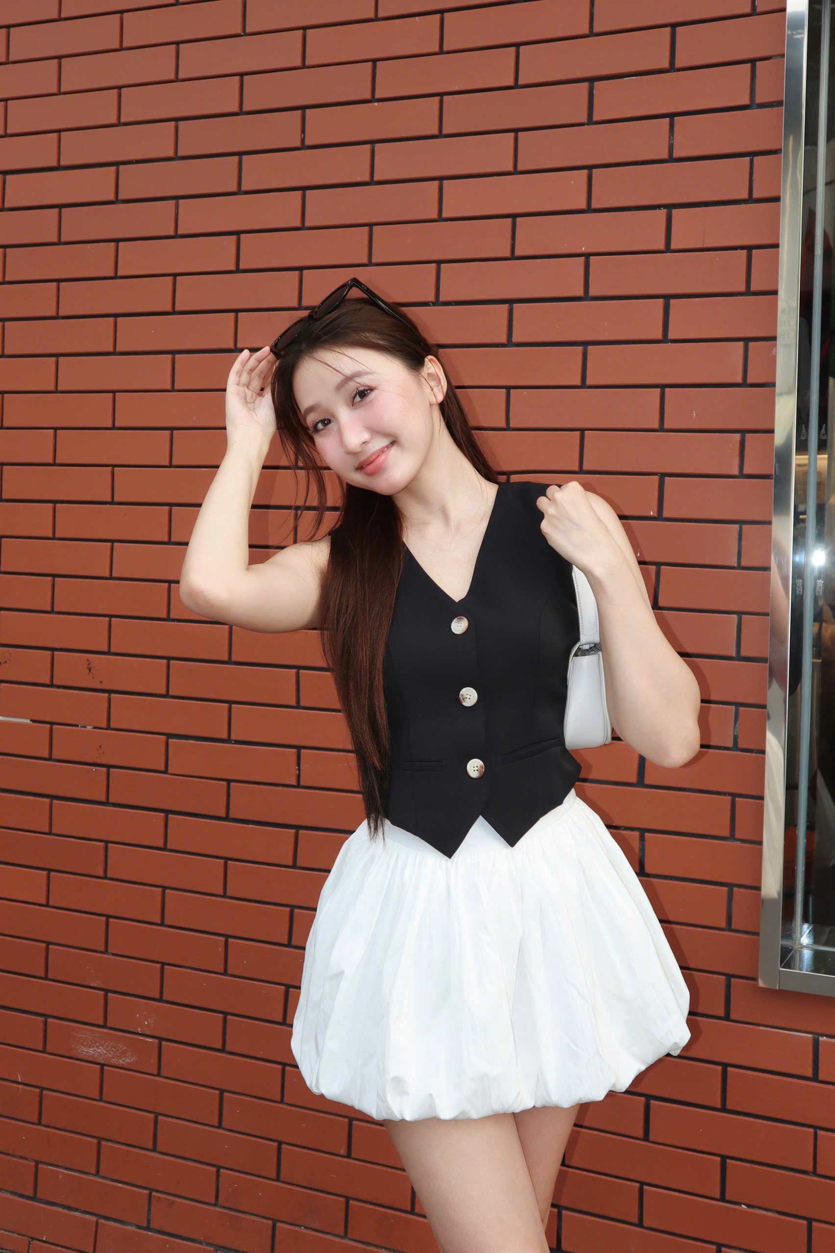 Basic GILE shirt, elegant basic style - double clean lining, 2 layers ...