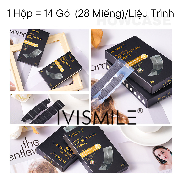 Dry Whitening Unismile teeth Whitening strips, exclusive PAP+ Whitening ...