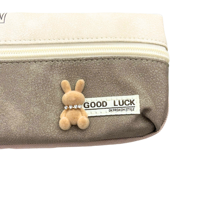 7867 Fashion Good Luck Fabric Pencil Case Pen Box with 2 Waterproof ...