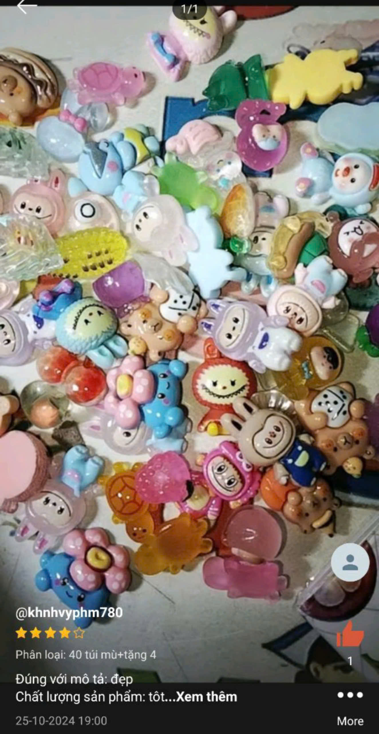 20 charm bags get 2 labubu cappy luminous Blind bags Blind Bag mixed ...