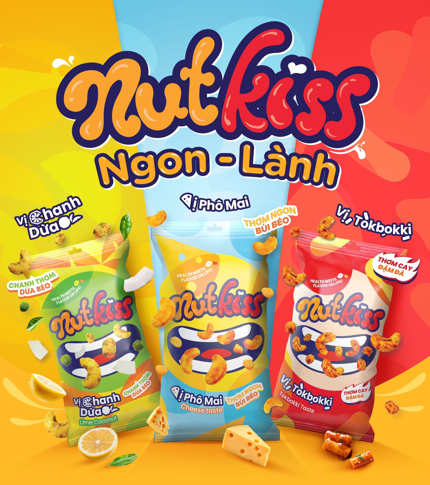 Nutkiss Your Superfood Snack – Lemon Coconut Flavor Combo, Tokbokki ...