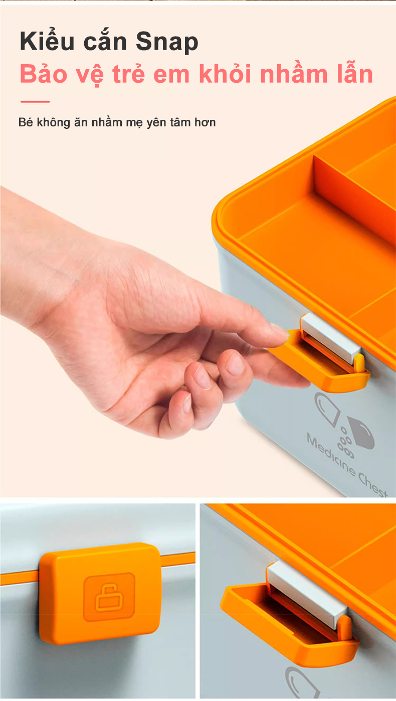 Tvt Multifunctional 2-Tier Family Medicine Box Medicine Sorting ...