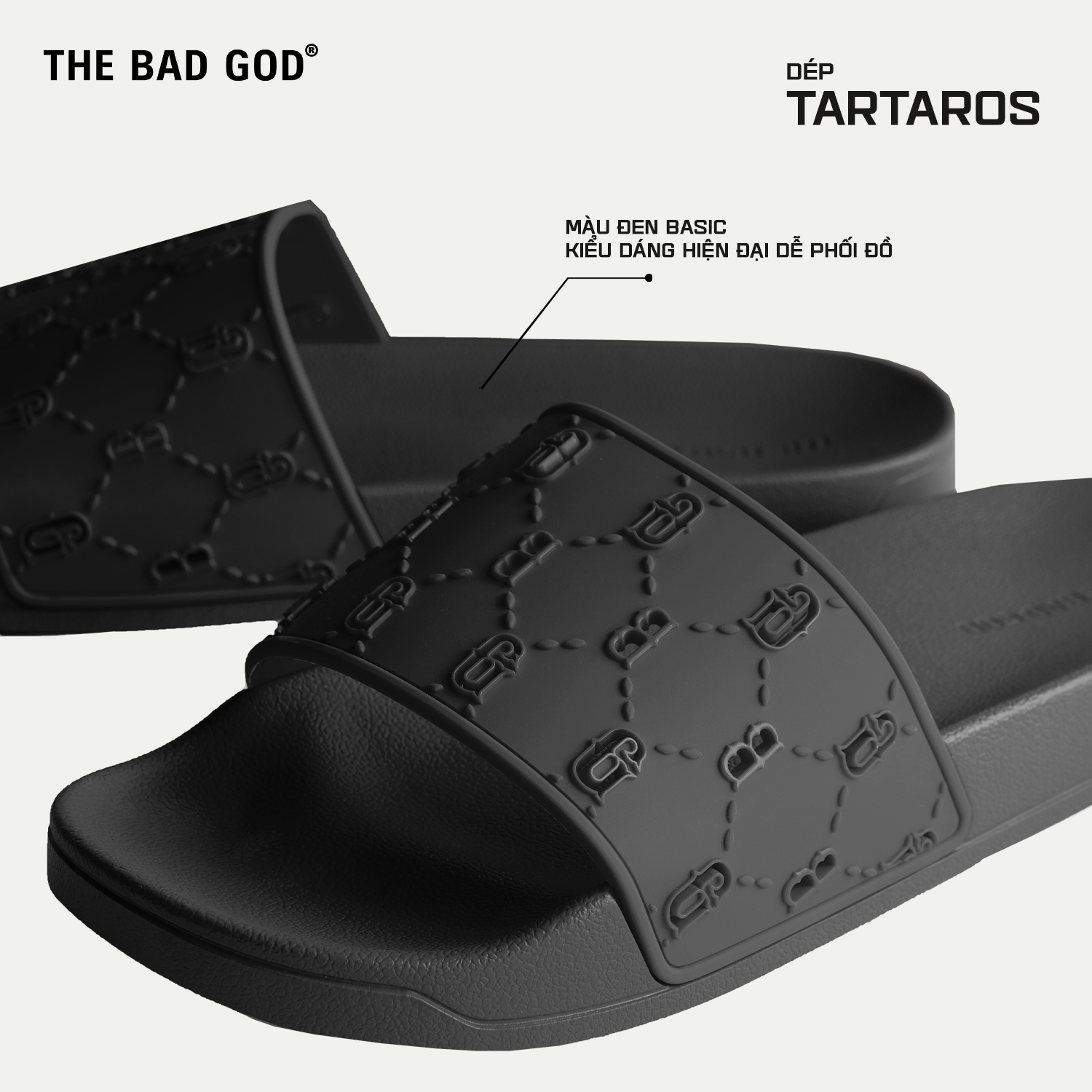 The Bad God Tartaros slipper Black X03 Black (NO BOX) | Shopee Malaysia