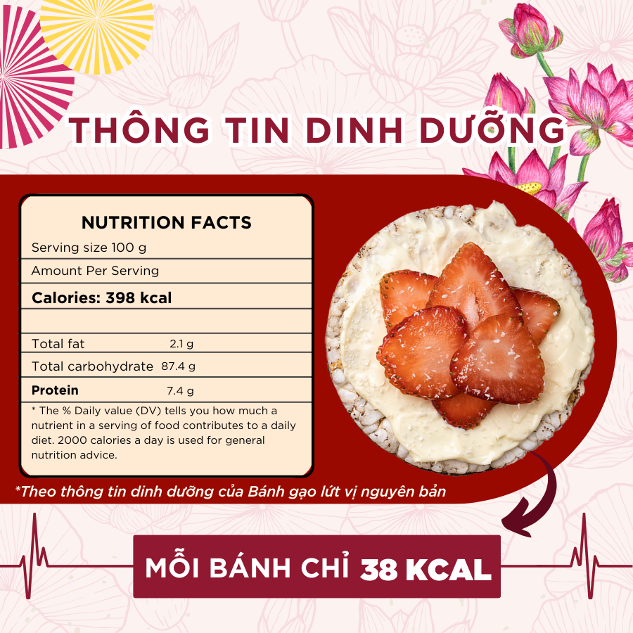 Gufoods brown rice cake CNY packaging sample - No oil frying, No sugar ...