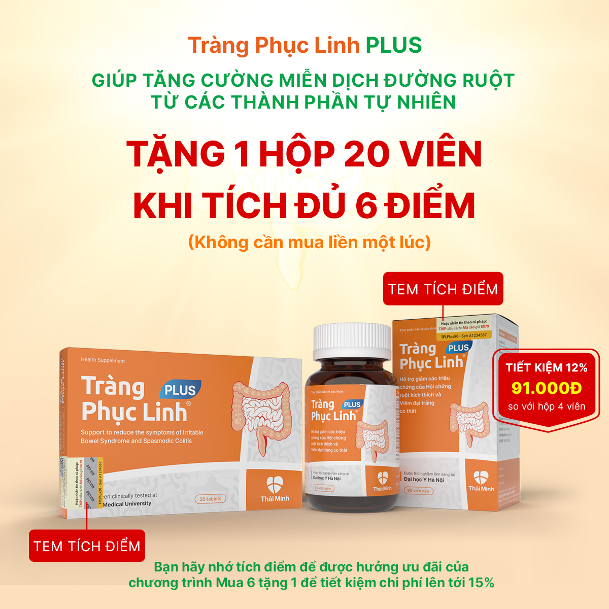 Trang Phuc Linh PLUS Thai Minh - Supports irritable bowel syndrome ...