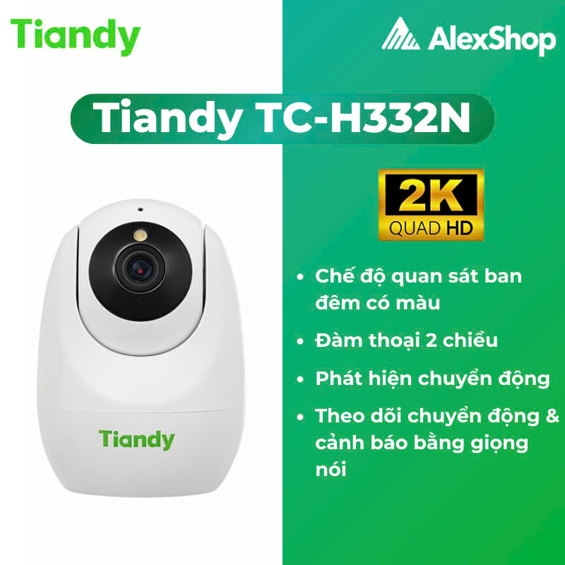 [COMBO] Tiandy TC-H332N 3MP Camera + 64G Card + Copper Ring L-shaped ...