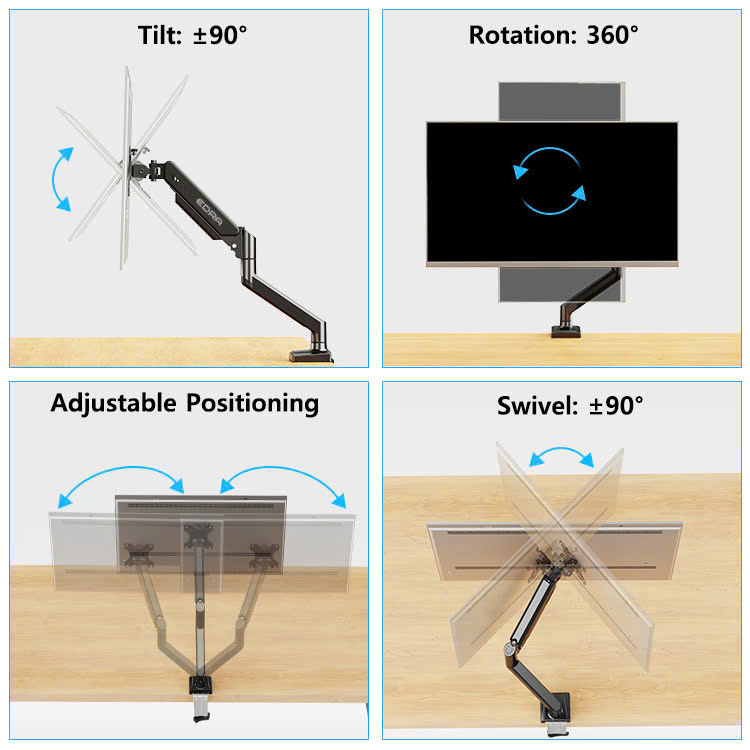 Edra EMA7303 monitor stand Arm (Screen support: 22 - 34 inches ...