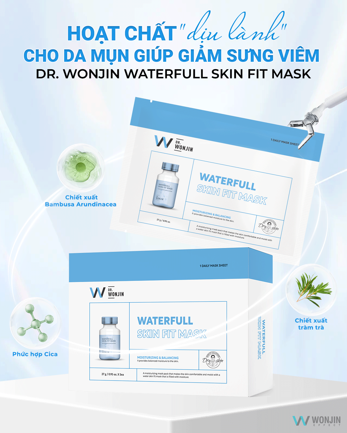 Wonjin Waterfull Skin Fit Mask to Help Reduce Swelling and Inflammation ...