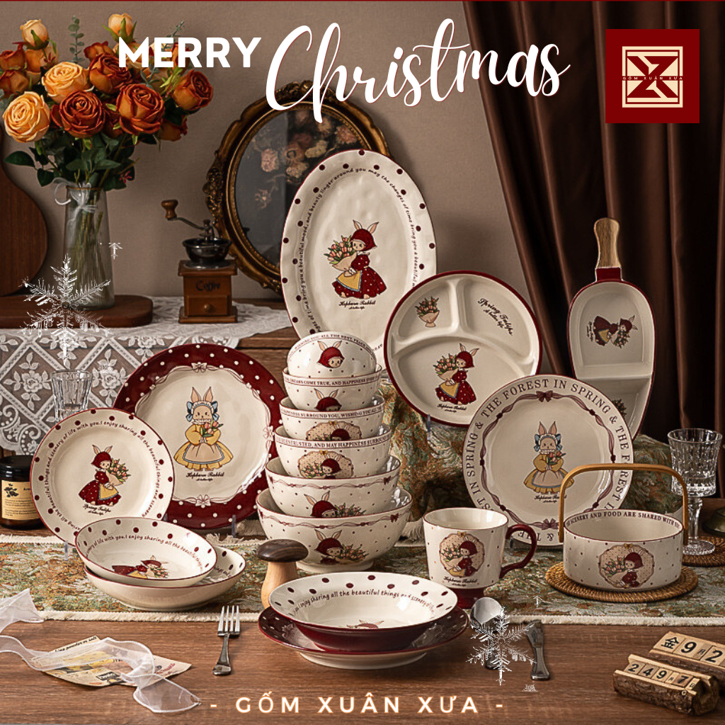 Buy retail Hot Trend 2024 christmas Rabbit Dinnerware Set Ancient ...