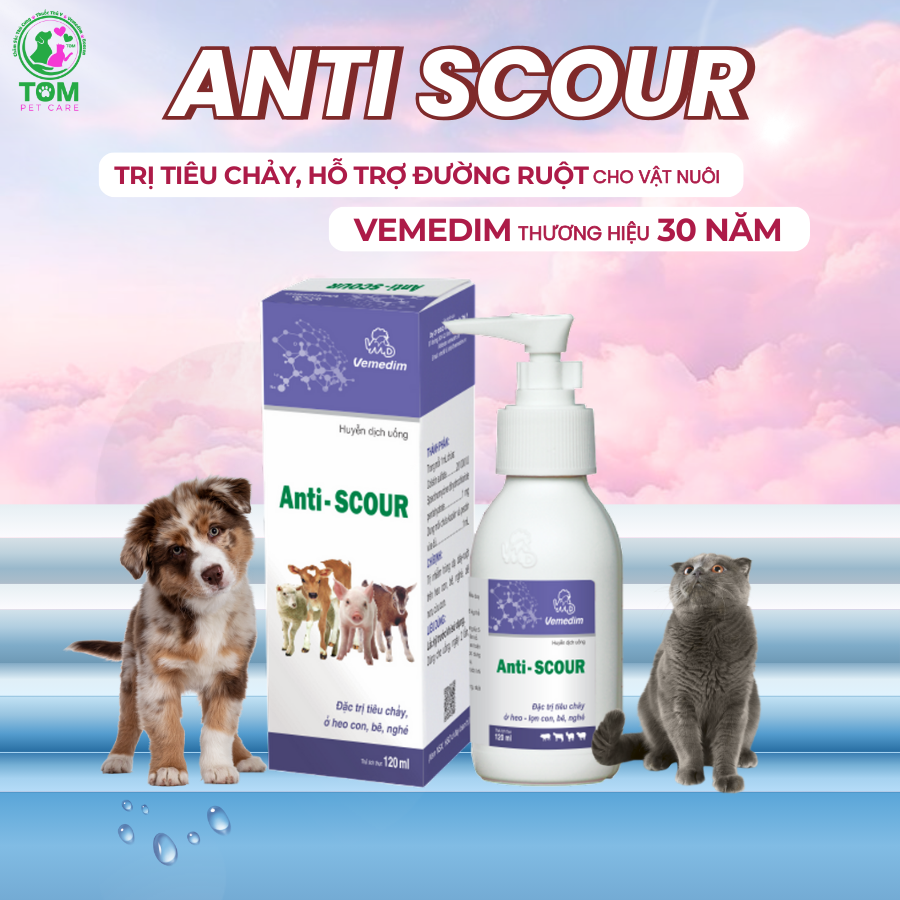 Anti SCOUR treats diarrhea, supports pet intestinal tract: Dogs, Cats ...