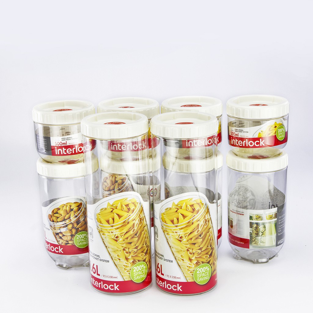 Locknlock Interlock food container INL301 0.5L INL302 1L INL303 1.6L ...