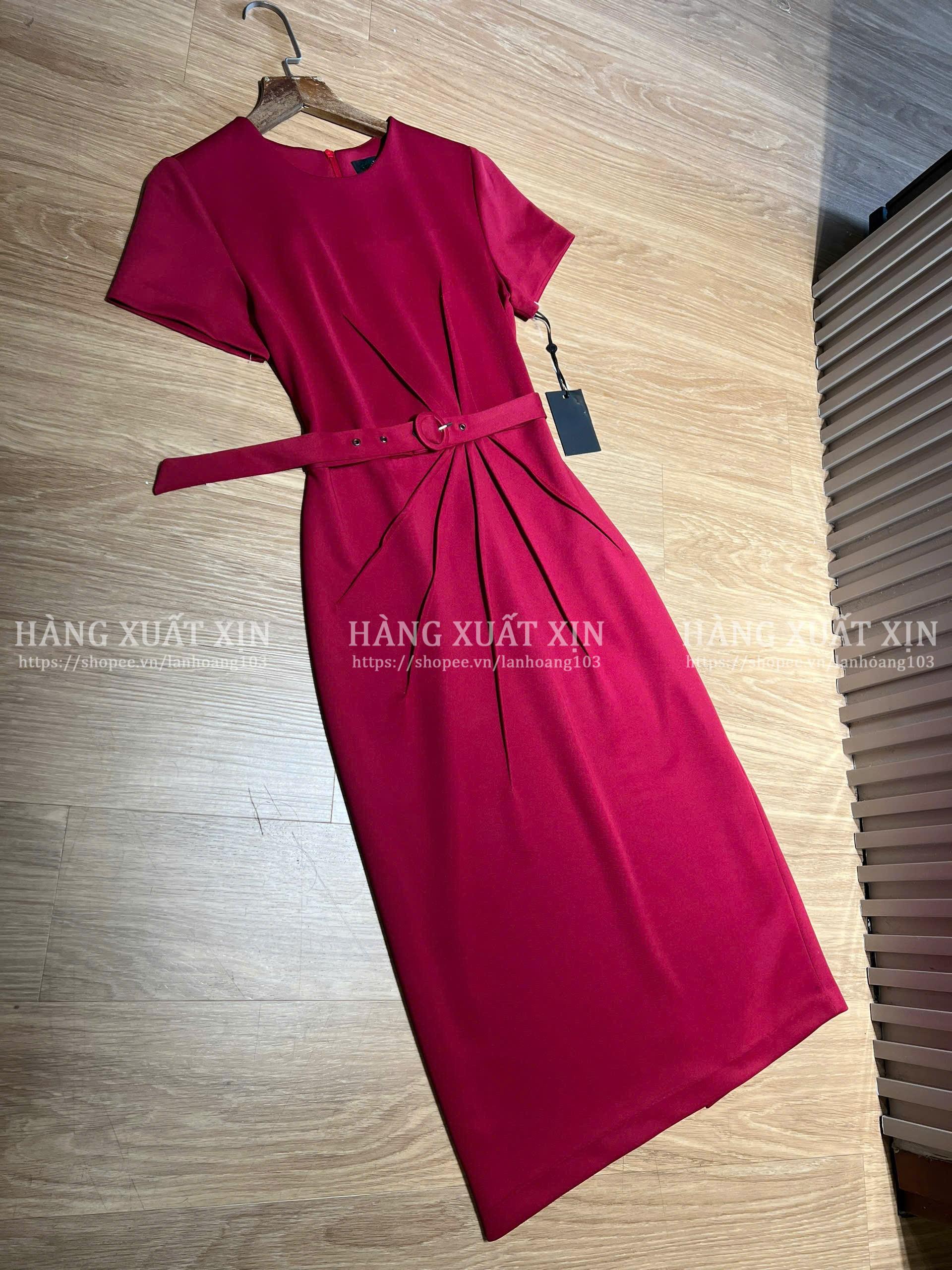 Dka NY red bodycon dress with midi belt, super beautiful and luxurious ...