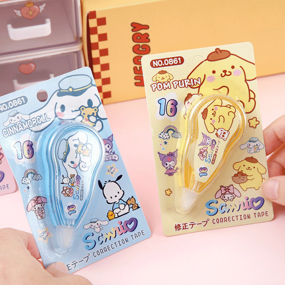 Scissors eraser pen, Cute SANRIO paper tape, School supplies ...
