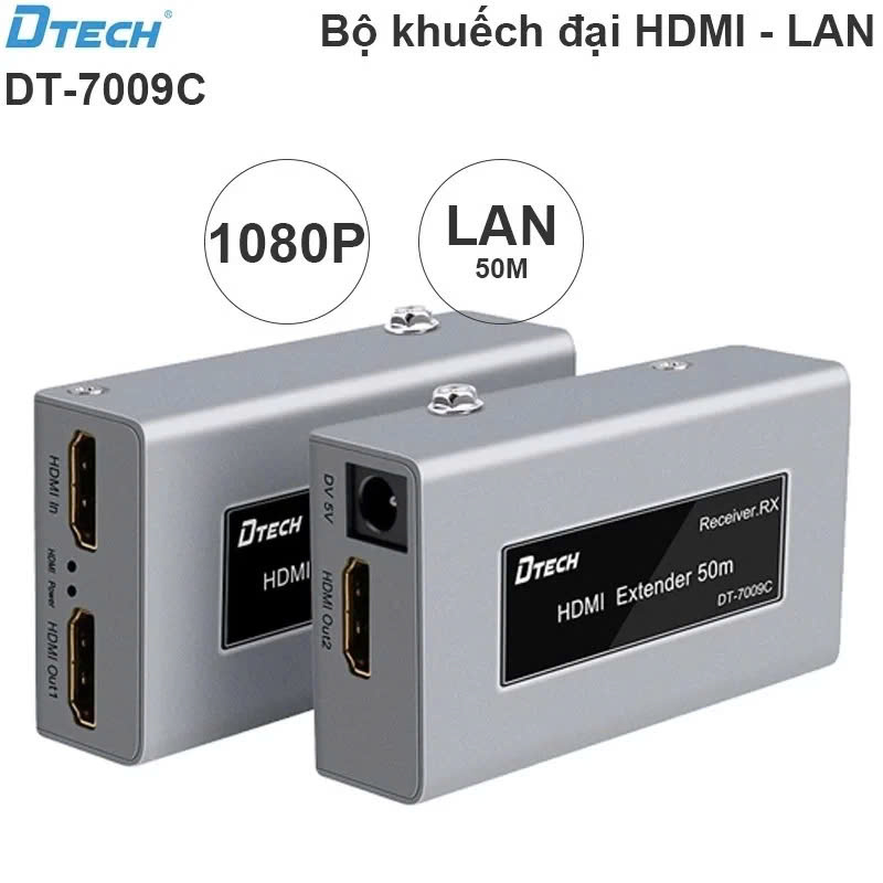 Dtech DT7009C 50M HDMI to LAN extender | Shopee Malaysia