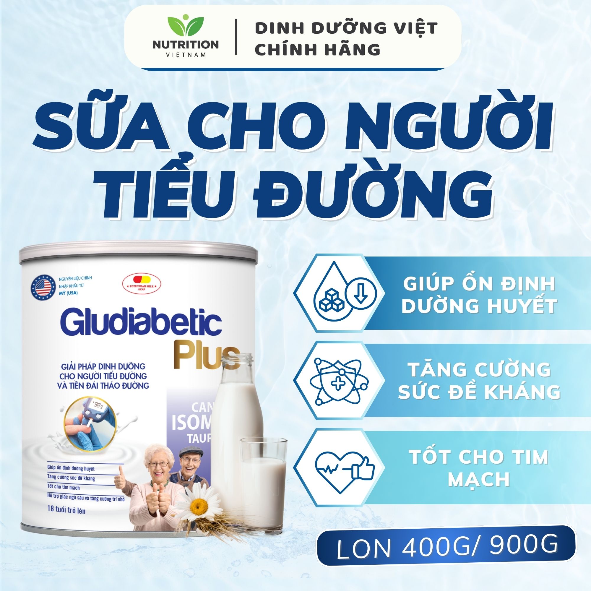 Gludiabetic Plus Diabetic Milk Powder Milk for the Elderly Supports ...