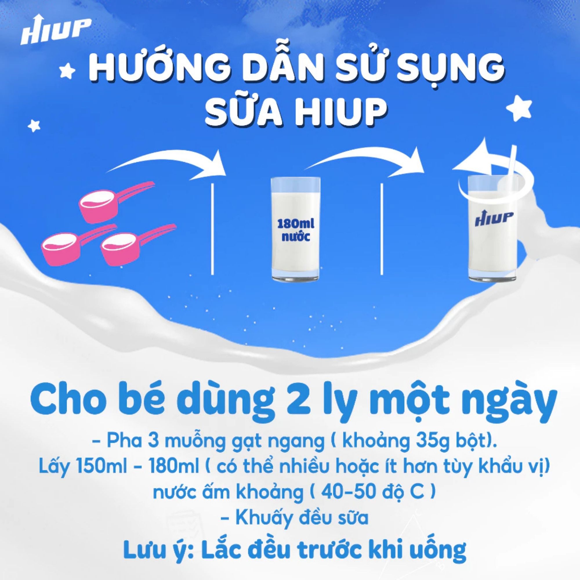 Hiup Powdered Milk Height Increasing Powdered Milk for Children from 2 ...