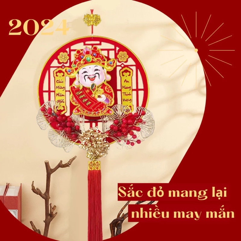 Set Letters CNY Red Velvet Fabric With Decorative Flowers 2025 Large ...