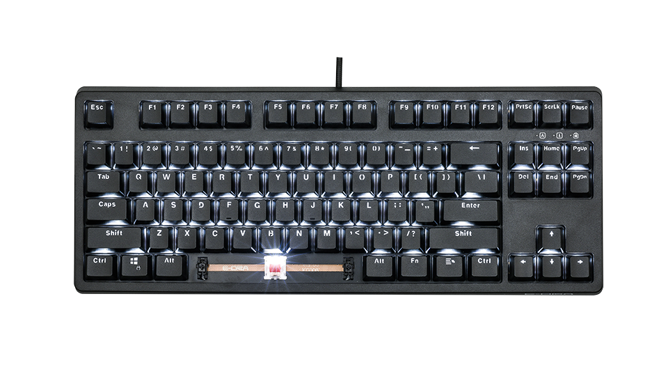 Gaming E-DRA EK387 GATERON mechanical keyboard, 80% RGB LED layout, ABS ...