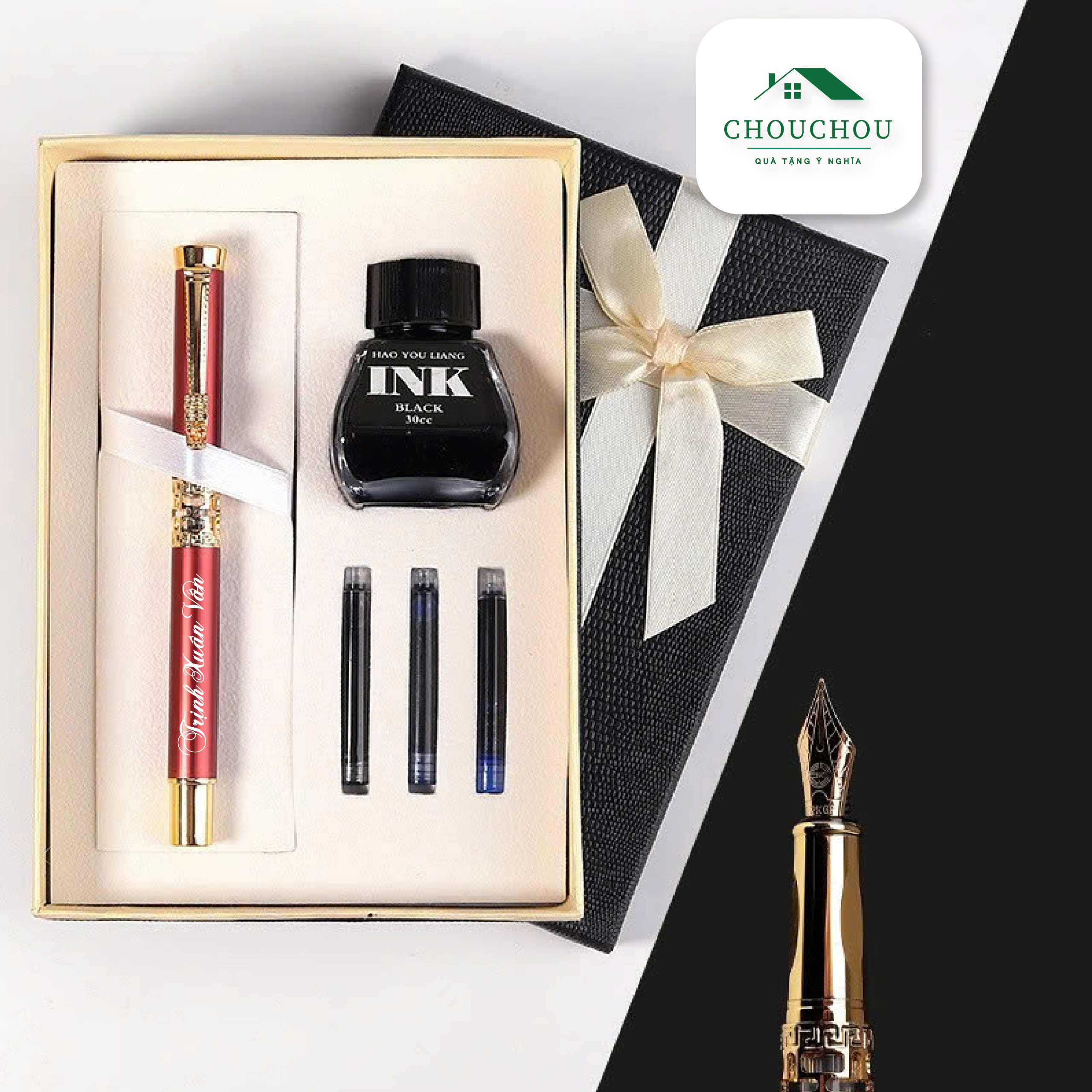 [Free Name Engraved] Premium PARTNER signature pen, Free name engraved ...