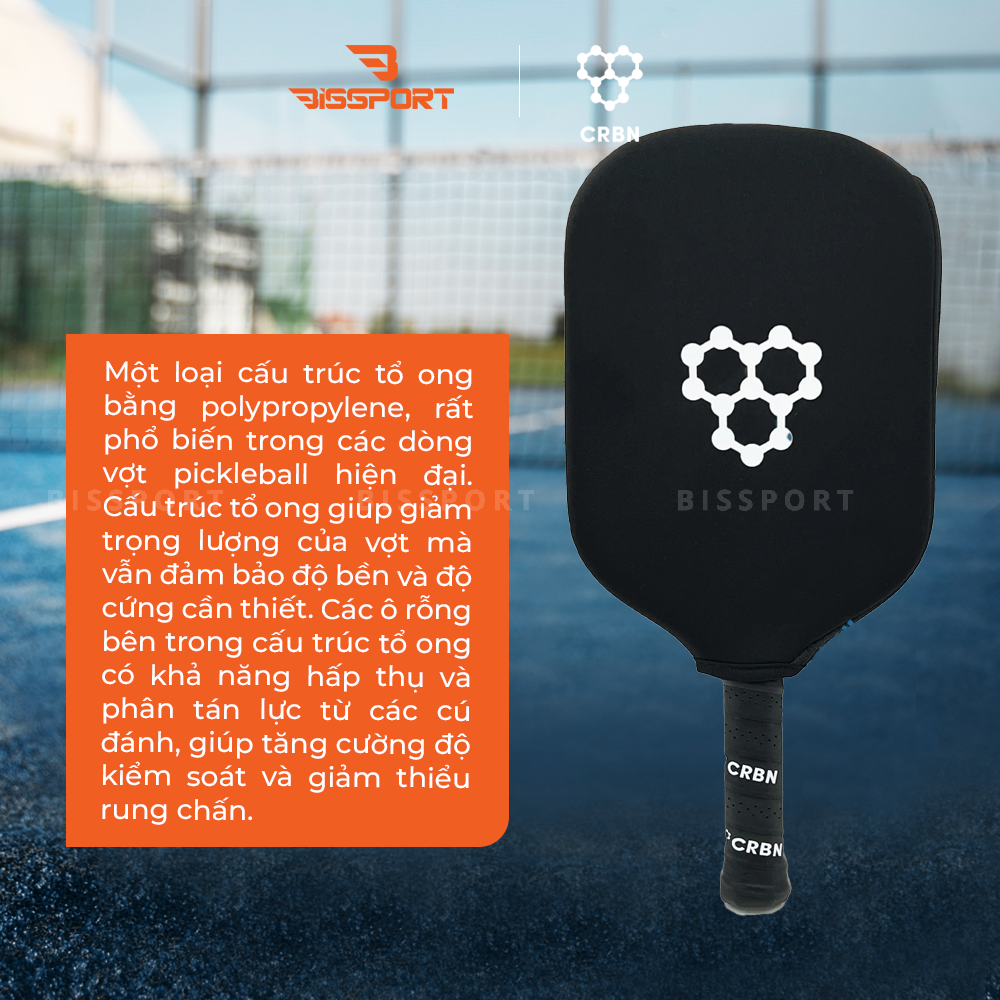 Genuine CRBN 3X Series 16mm Pickleball Racket - Ultra Light Carbon Core ...