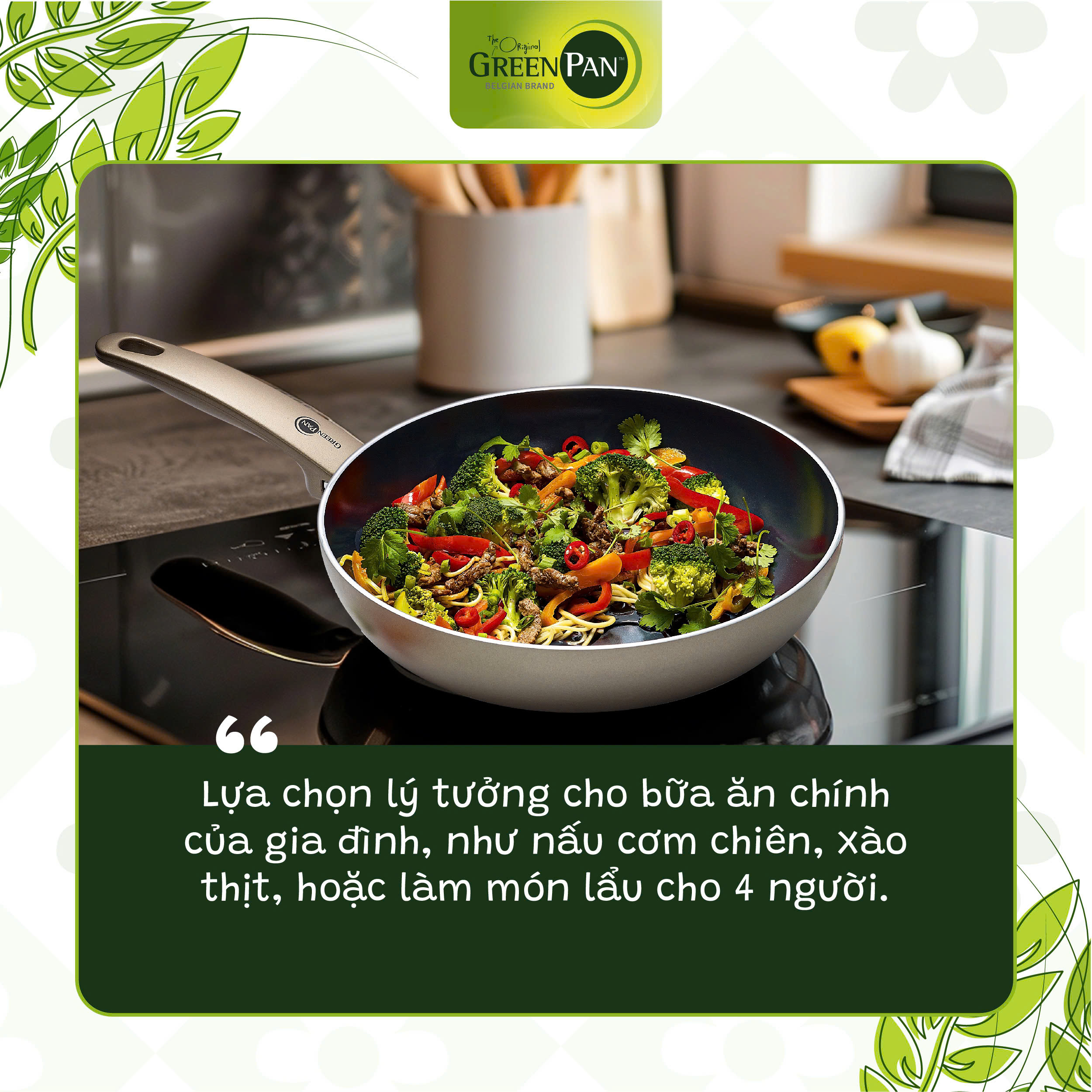 Greenpan Cambridge pan 20 cm with PFAS-free diamond crystal non-stick ...