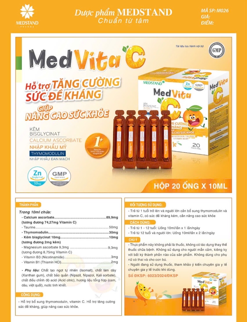 [Genuine] MedVita C Medstand - Vitamin C Supplement, Supports Strengthening Immunity, Helps ...