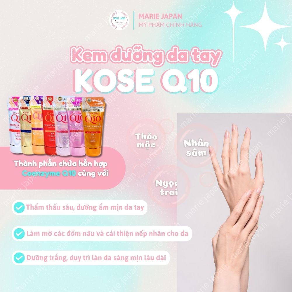 Q10 Soft and Smooth Hand Cream Kose Hand Cream Japan 80g Tube | Shopee ...