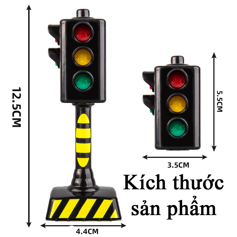 Kavy traffic light model with music and large lights with carrying case ...