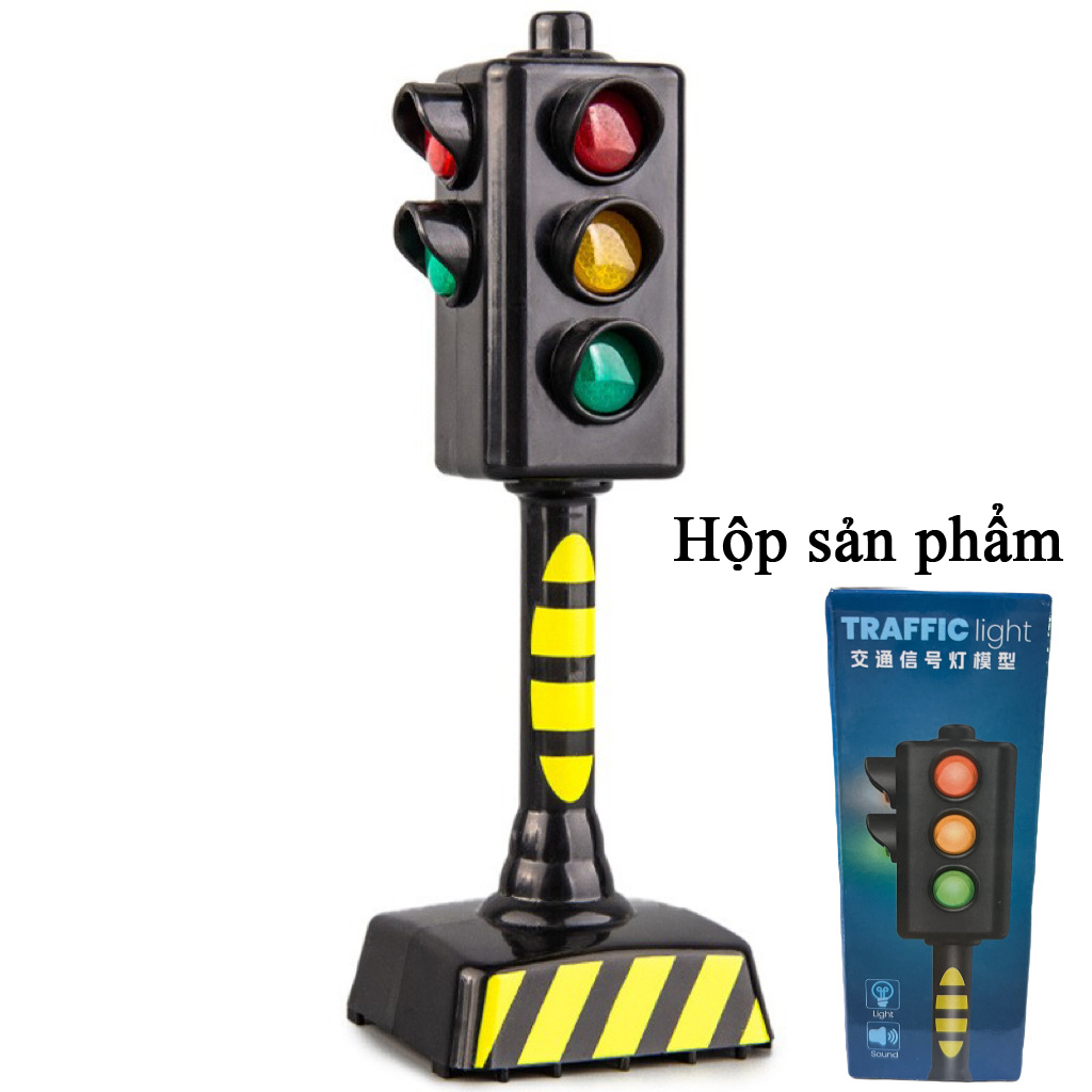 Kavy traffic light model with music and large lights with carrying case ...