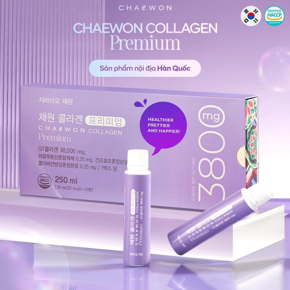 [Combo Of 30 Bottles] The Collagen CHAEWON Signature 5000mg Korean Drink Helps Beautify Skin Box ...