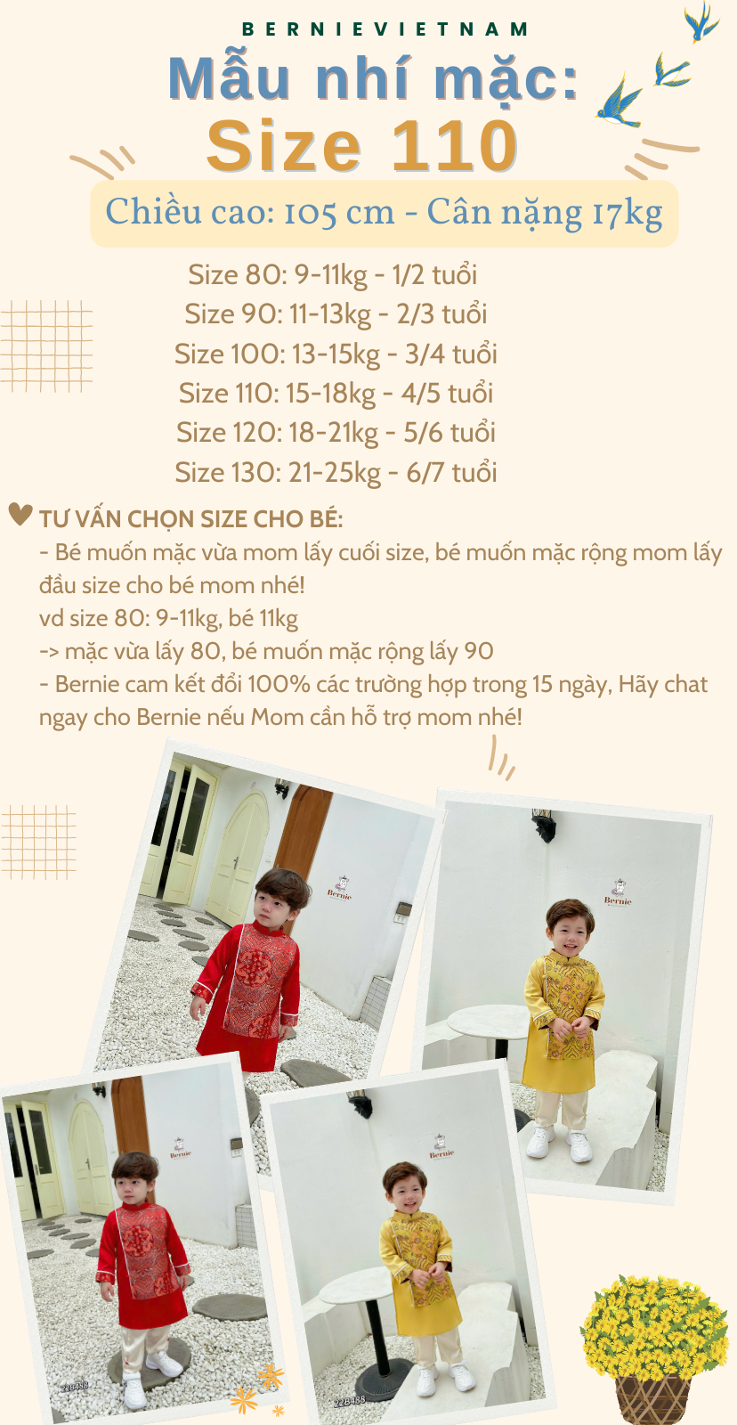 Innovative CNY ao dai for boys, soft silk mixed with red and yellow ...