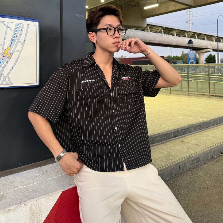 Karants Boxy Shirt Embroidered on 2 Sides with Box Pocket Local Brand ...