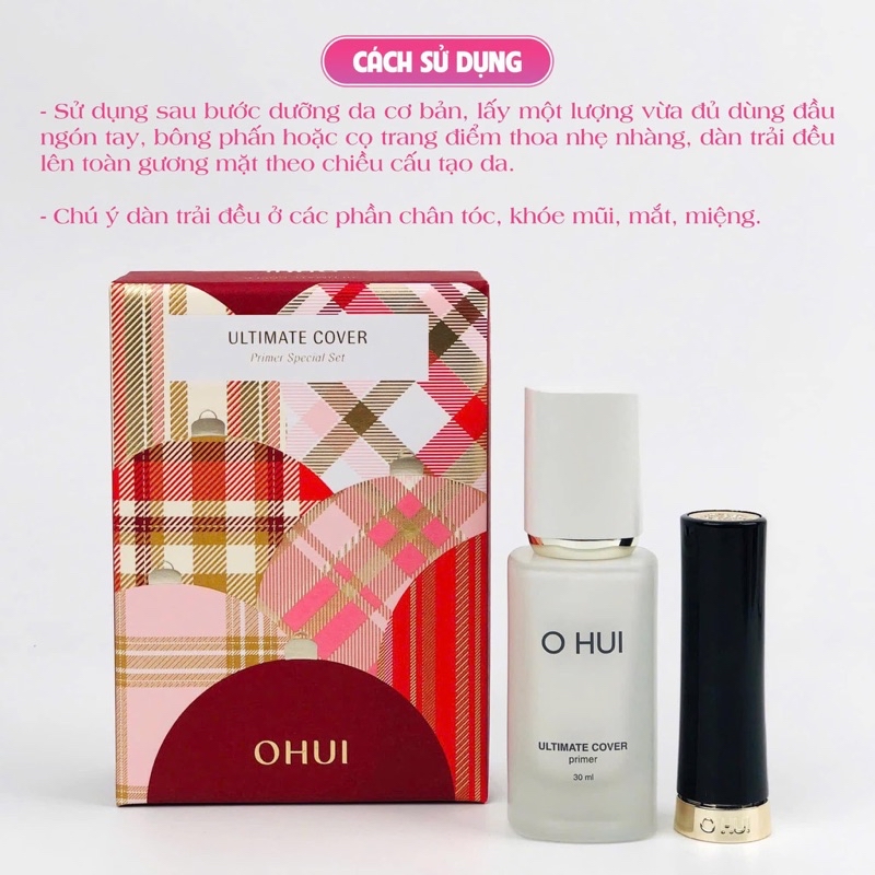 Ohui Ultimate Cover Prime natural skin brightening primer Set | Shopee ...